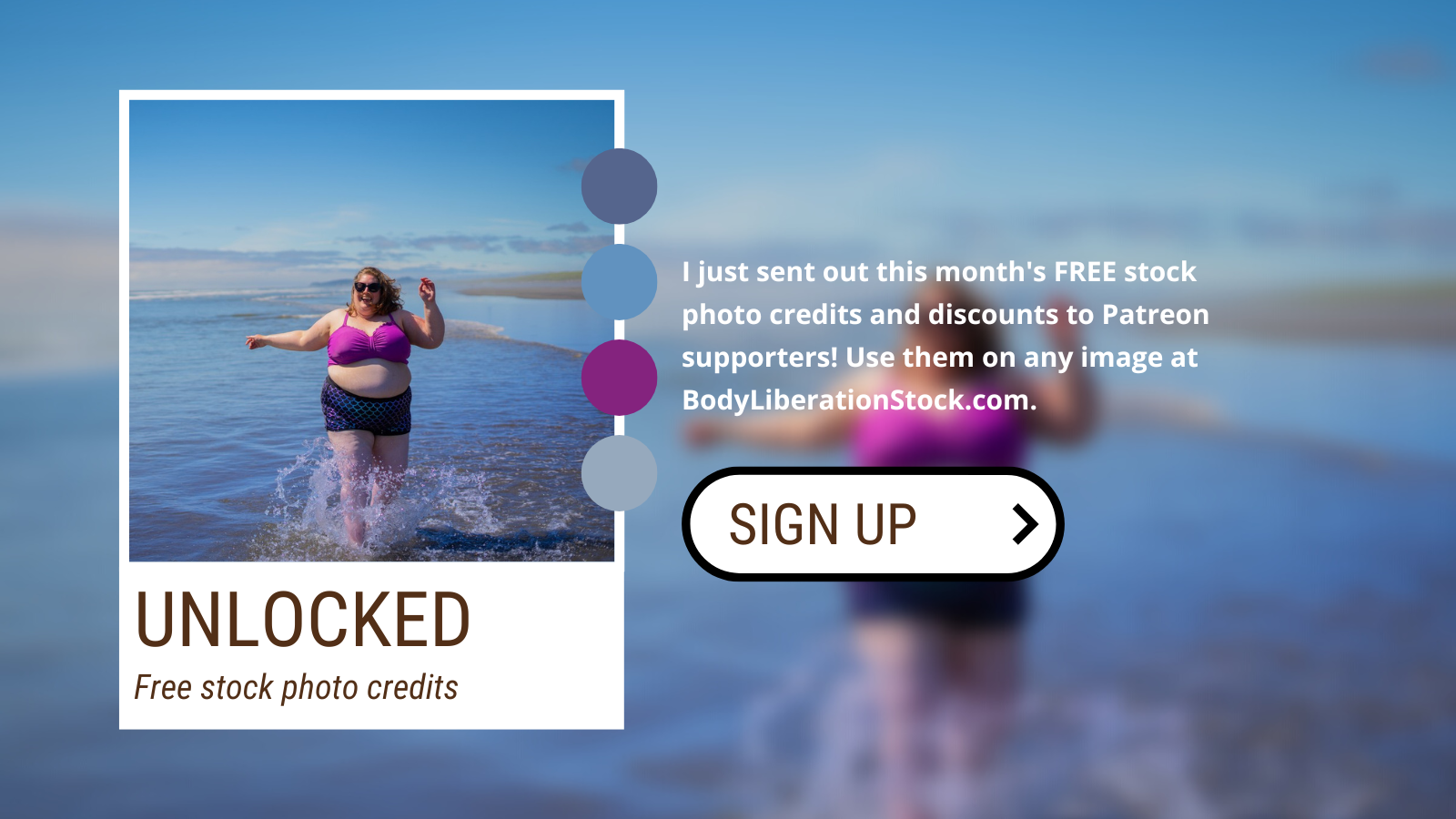 This month's free stock photo credits at Body Liberation Stock - Body ...